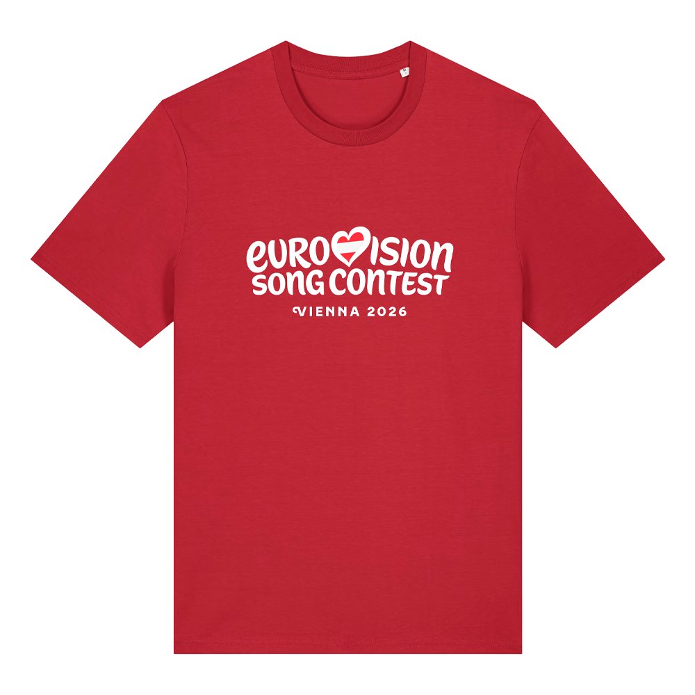 Vienna Logo T-Shirt (Red) – Eurovision Song Contest